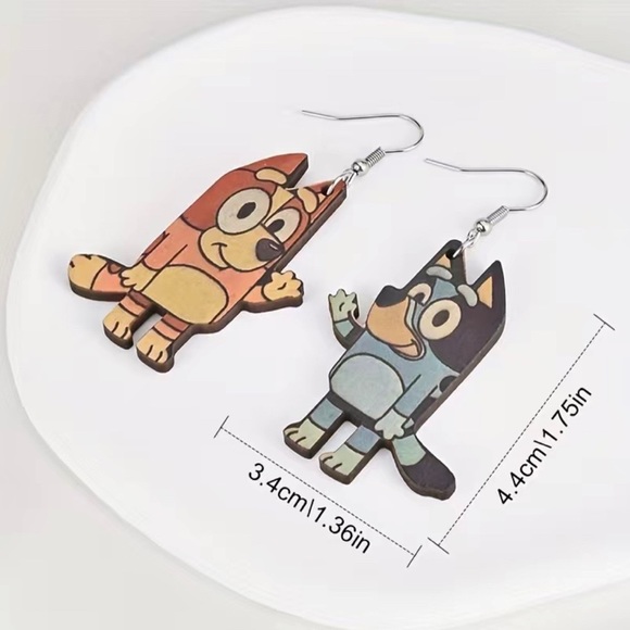 Jewelry | Bluey Cartoon Dangle Earrings | Poshmark